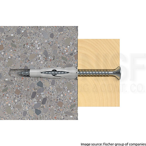 BINNISF-FISCHER FU 8X50 SK /BLISTER/ PLUG + COUNTER SUNK SCREW 6 PIECES ...